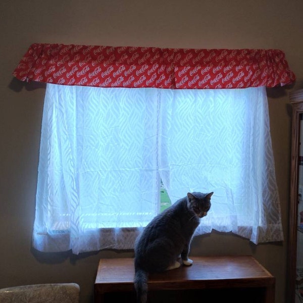 Table Cloth Made From Coca Cola Material. Red White 6 Foot Picnic Table ...