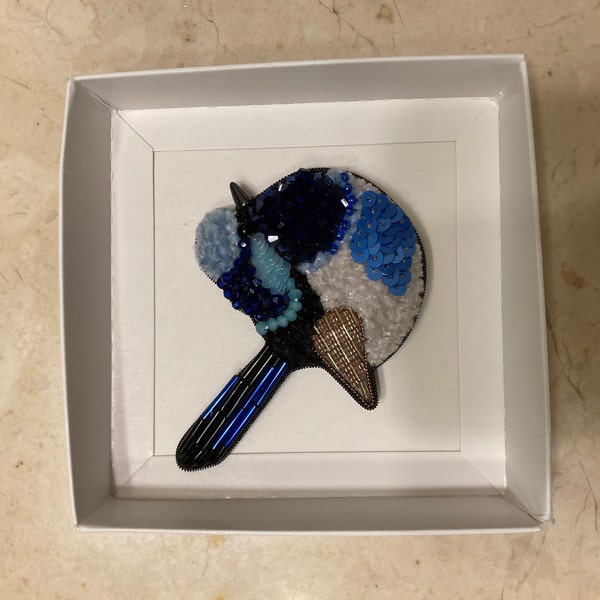 Kolibri grün gelb Perlen Stickerei Schmuck Brosche, Colibri Pin Brosche ...