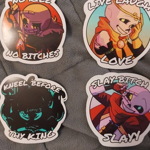 Undertale Multiverse-star Sanses Squad Meme Stickers Die Cut Sticker ...