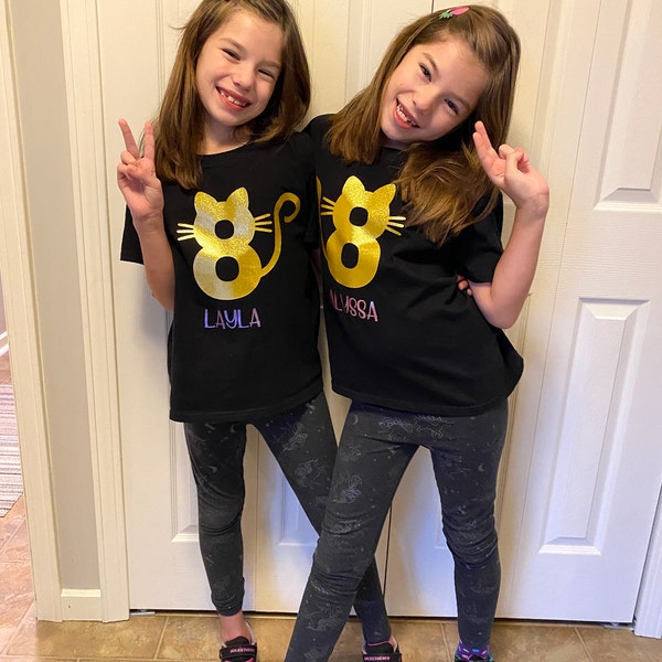 8 Cat SVG File | 8th Birthday SVG | Cat SVG | Digital Download | Svg - Etsy