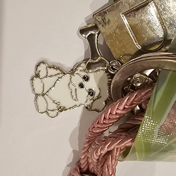 Bichon Frise Dog Keychain, Bichon Frise Keyring, Dog Lovers Gift ...