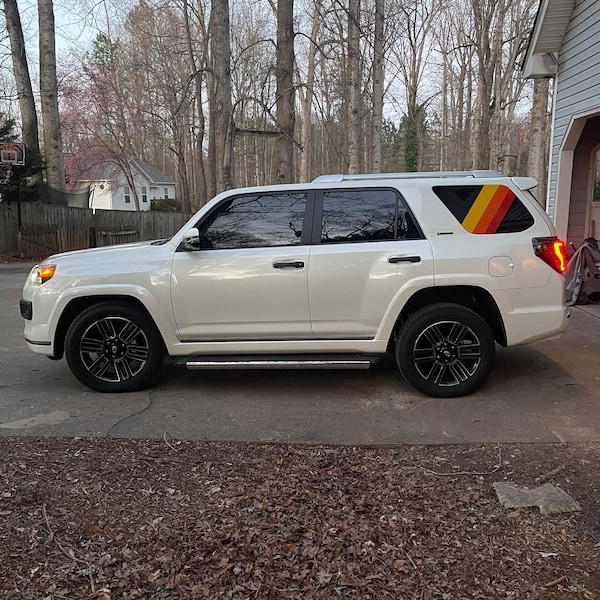 4runner Window Decal - Vintage Racing Stripes - Compatible With Toyota ...