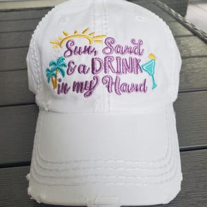 Women's Beach Baseball Cap, beachlife Baseball Cap, beachlife Hat ...