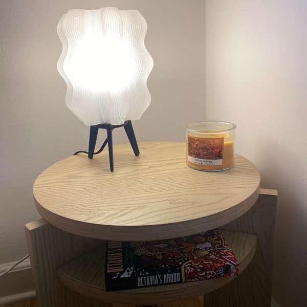 The Mini Wavy - Wavy Lamp - 3D Printed Lamp - Squiggle Lamp - Desk Lamp ...