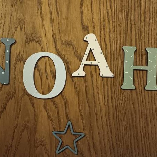 Wooden Name Sign, Wooden Letters, Name Sign, Nursery Letters ...