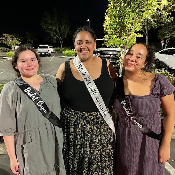 Miss to Mrs With My Witches Set of Bachelorette Party Sashes 2-20 Sash ...
