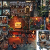Dungeons and Dragons Battlemaps & Backgrounds Bundle | Digital RPG maps ...