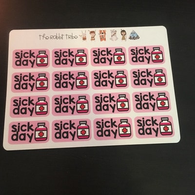 Get Organised Sick Day Planner Stickers - Etsy