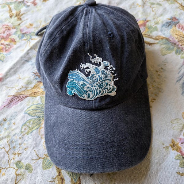 Ocean Wave, Sea Wave Patch, Cool Patch, Embroidered Iron-on Patch ...