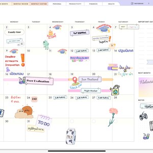 Digital Planner Sticky Notes Pastel Stickers Cute Stickers - Etsy