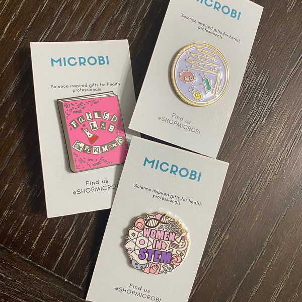 Pastel Petri Dish Enamel Pin / Microbiology Agar Art / Bacteria Microbe ...
