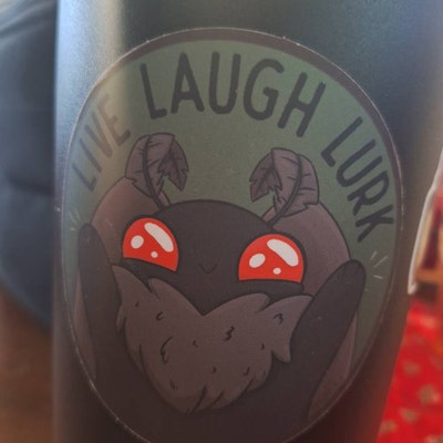 Cute Cryptid Boba Mothman Button Mothman Live Laugh Lurk - Etsy