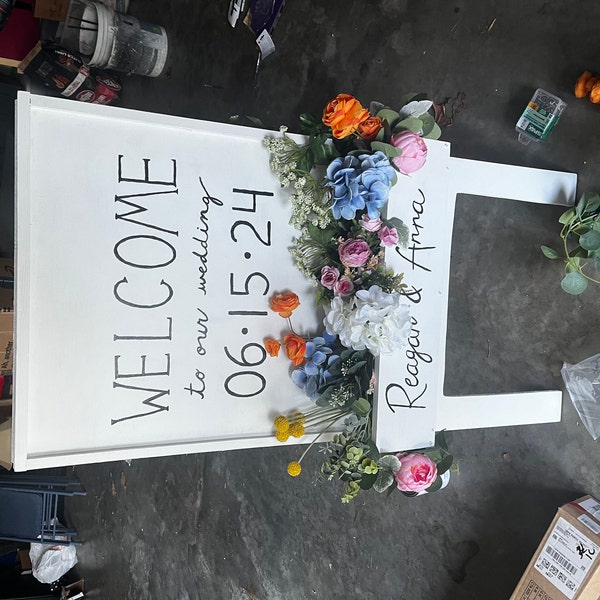 Downloadable Wedding Sign Flower Box DIY Wedding Sign Plans Flower Box ...