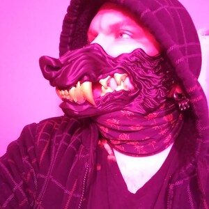 Samurai Wolf Mask Samurai Mask Oni Mask Mempo Cosplay | Etsy