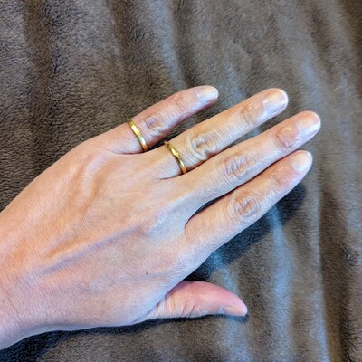 24K Pure Solid Gold Hand Forged Traditional flat - Etsy