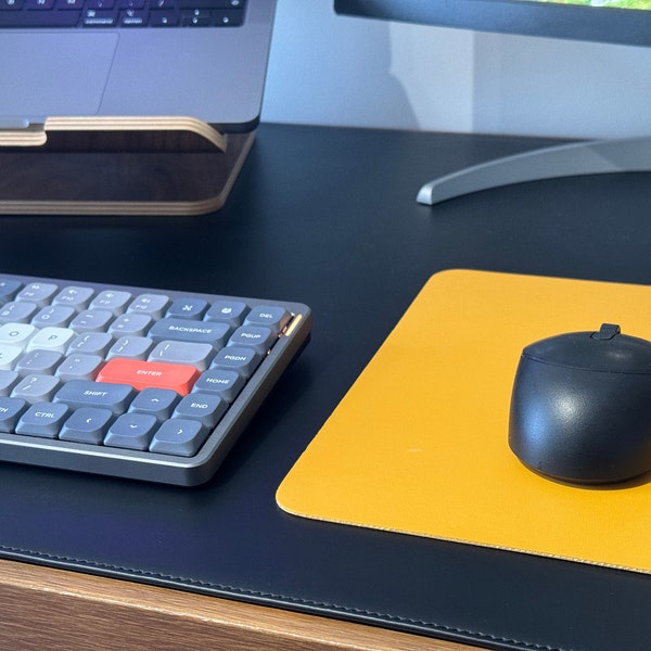 Leather Desk Mat | Custom Size Table Blotter | Premium Leather & Anti ...