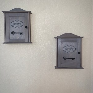 Wooden Key Box, Box Storage Cabinet, Key Organizer, Key Holder, Key Box ...