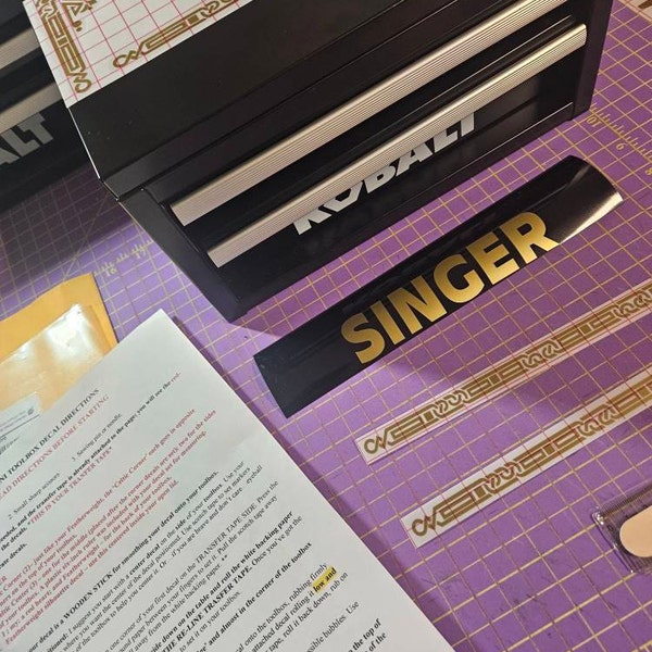 NEW -- PRISM Singer Decals for the Mini Kobalt 2-drawer Toolbox ...