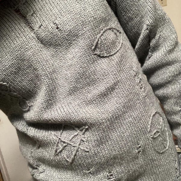 Agatha All Along Joe Locke Sweater Distressed Punk Wiccan Cosplay ...