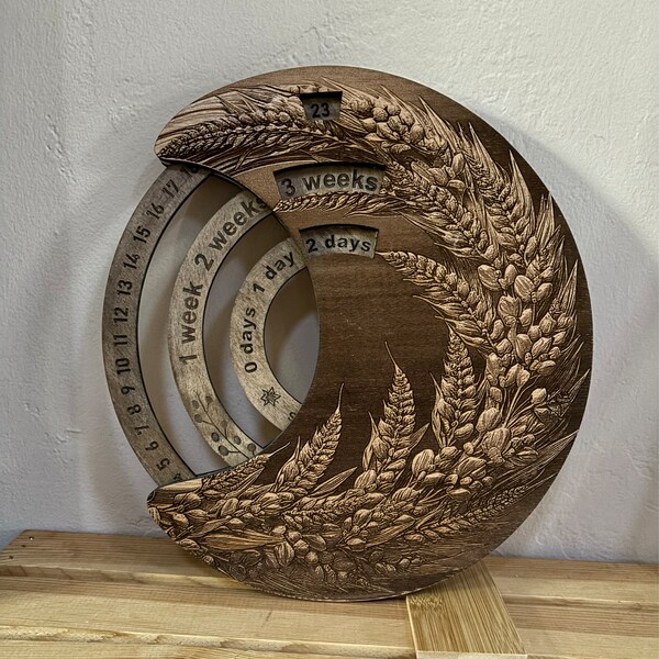 Wooden Omer Counter, Modern Judaica Art, Bat Mitzvah Gift, Hanukkah ...