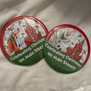Disney Inspired Birthday Celebration Buttons Custom Disney - Etsy