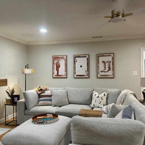 Printable Geometric Art Set of 3, Mid Century Modern Art Set, Boho Art ...