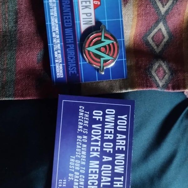 Voxtek Logo Hazbin Hotel Inspired Hard Enamel Pin - Etsy