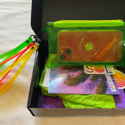 Clear Coin Pouch Holographic Glitter Stars, Black or White Zipper Small ...