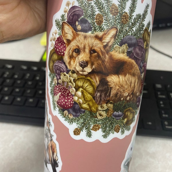Fig the Fox Weatherproof Sticker - Etsy