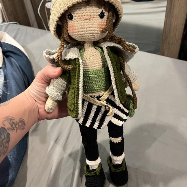 Crochet Doll Pattern, Hana Doll, Amigurumi Doll Pattern, PDF in English ...