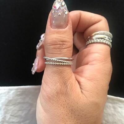 Simple Interlocking Rings,2 Interlocked Bands,stacking Rings,rolling ...