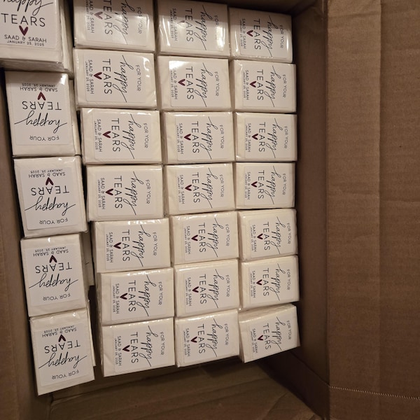 For Your Happy Tears Tissues - Custom Tissue Favors for Graduation ...
