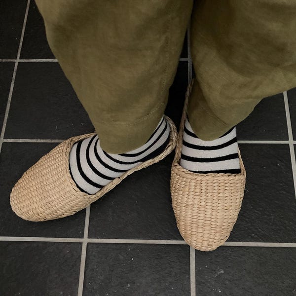 Comfy Handmade Straw Sandals Unique House Shoes for Spa, Sauna, Bed ...