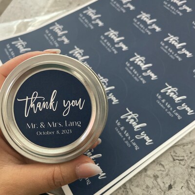 Printable OR Printed Wedding Stickers With Custom Fonts and Colors ...