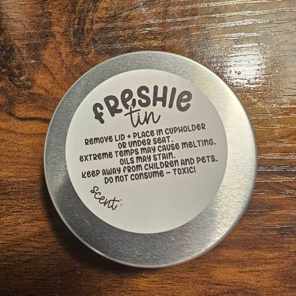 Car Freshie Mirror Scent Label 2.25"x1.25" Thermal Printed Stickers - Etsy