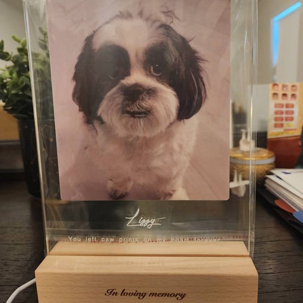 Custom Photo Collage Plaque, Personalized Picture Frames Glass Art ...