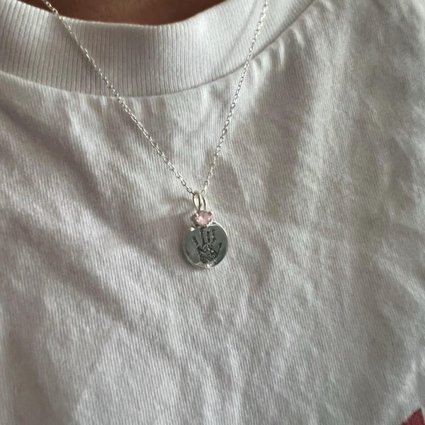 Fingerprint Locket Necklace • Custom Handwriting Jewelry • Custom ...