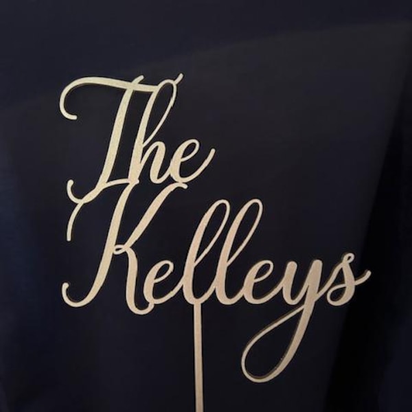 Personalized Couple's Names Wedding Cake Topper, Custom Names Cake ...