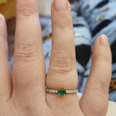 14k Gold Vertical Bar Ring, Diamond Bar Ring, Stackable Ring, Gold Ring ...