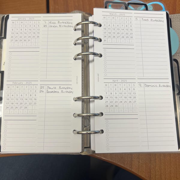 Printable Planner Bundle , Undated Planner Printables, Personal Rings ...