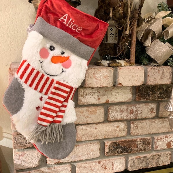 Personalized Furry Friends Christmas Stockings - Holiday Décor - Plush ...