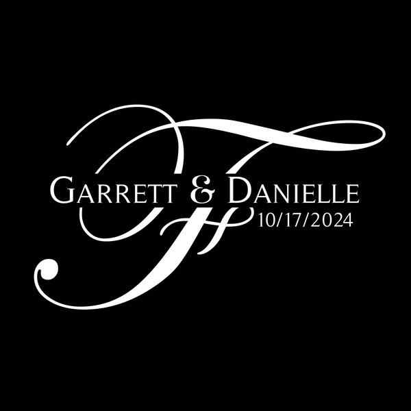 Monogram for Wedding, Gobo Monogram, Wedding Gobo Monogram, Static Gobo ...