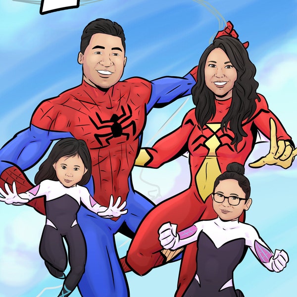 Custom Comic Book Art - Superhero Cover Art - Custom Made Poster ...