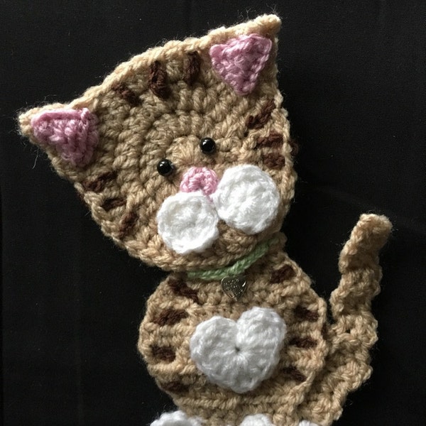 Crochet Pattern - INSTANT PDF DOWNLOAD - Pattern - Applique - Kitty ...
