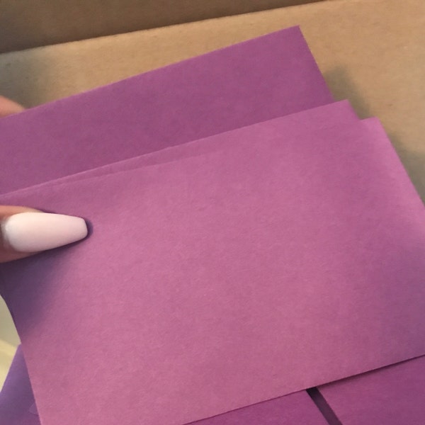 25 A7 Purple Envelope,royal Purple, Beet Purple, Pointed Flap Euro ...