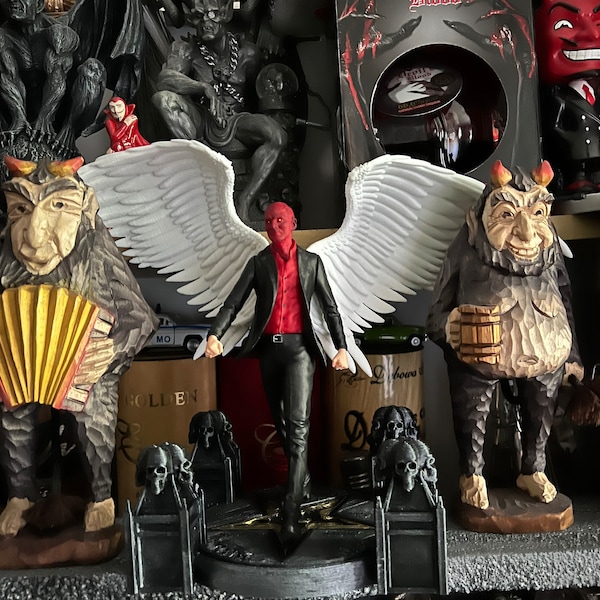 Lucifer Figure | Lucifer Morningstar Statue | Tom Ellis Figure ...