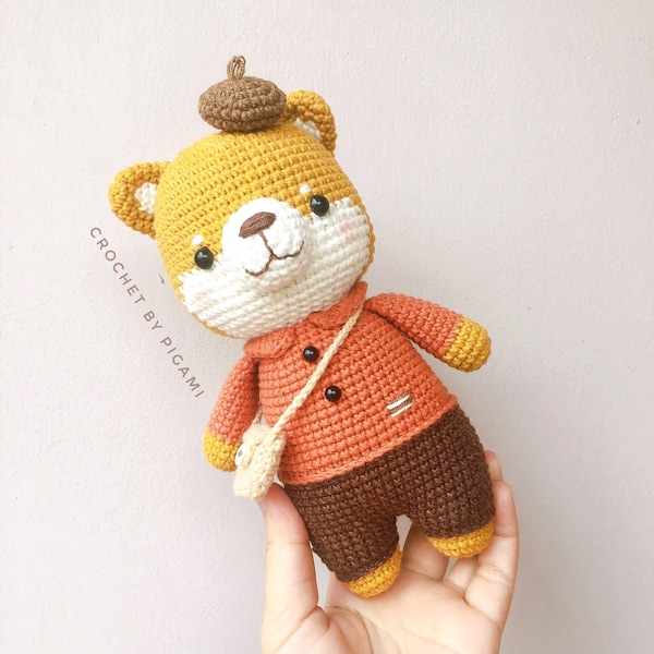 French/ English/ Spanish/ Vietnamese Amigurumi Crochet Pattern: Aki the ...