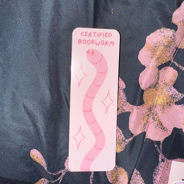 Certified Bookworm – Gifted Bookworm – Bookmark for Kids, Readers ...