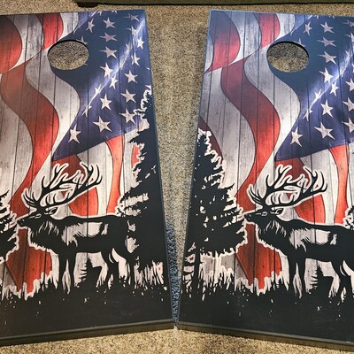 WATERPROOF & NON FADING Custom Cornhole Wraps / Pair of Custom Cornhole ...