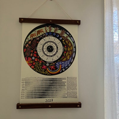 Big Tree Botanical Chart Wall Hanging Canvas Print Raw Wood - Etsy